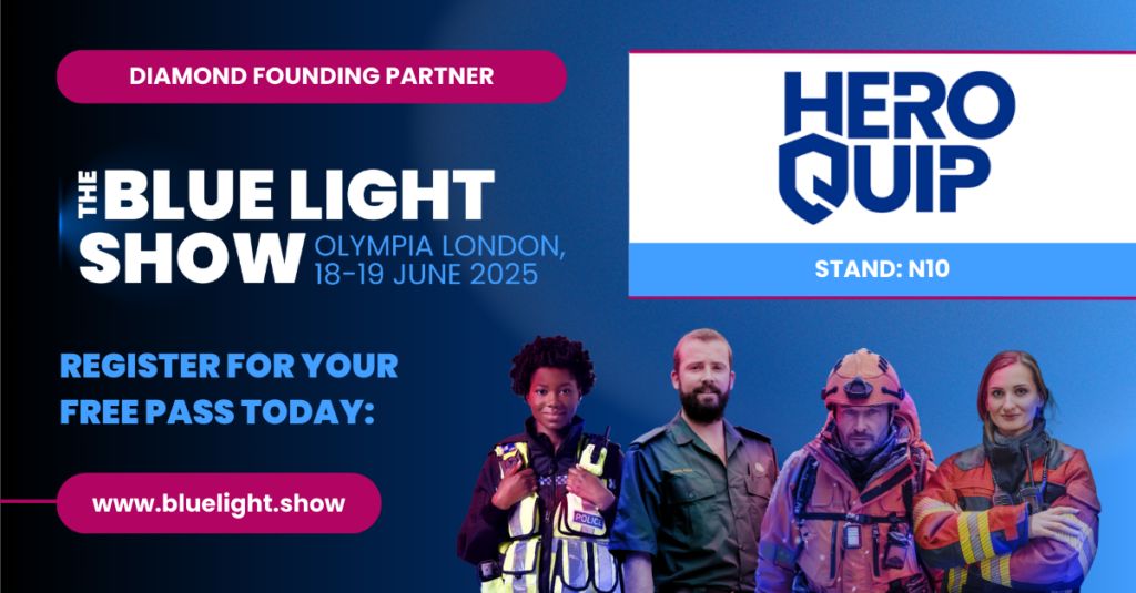 We're exhibiting at the Blue Light Show 2025 - HeroQuip